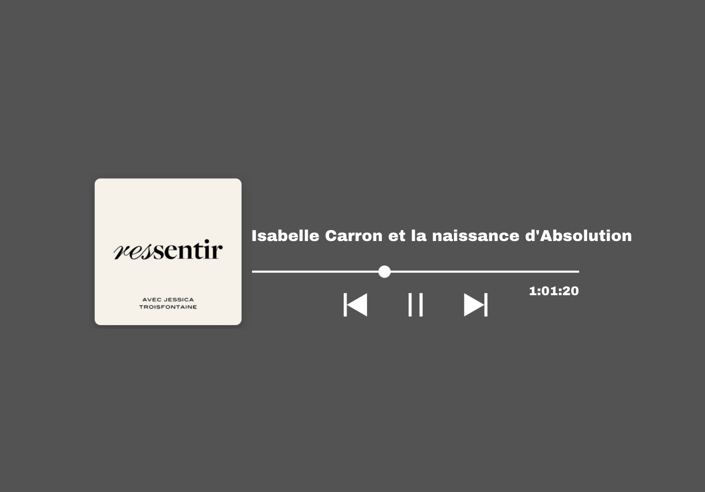 La naissance d'Absolution- Isabelle Carron x Ressentir de Jessica ...